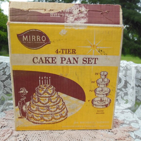 Mirro Aluminum Company | Kitchen | Cake Pan Set 4 Tier For Layered Cake ...
